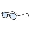 Fashion Metal Frame Polygonal Sunglasses Women Men Vintage Double ...