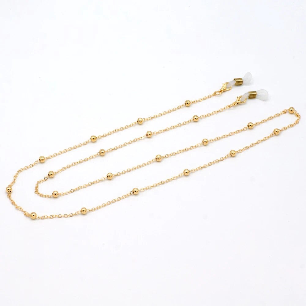 Fashion Metal Men women Eyeglass Chains Sunglasses Reading Beaded ...