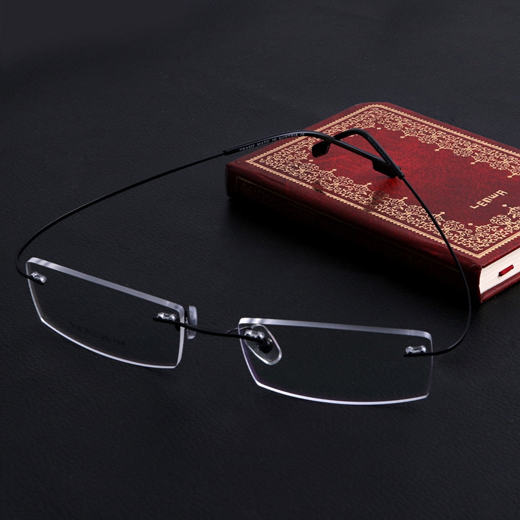 Fashion Metal Rimless Eye Glasses Eyeglasses Frame Spectacle Frames ...