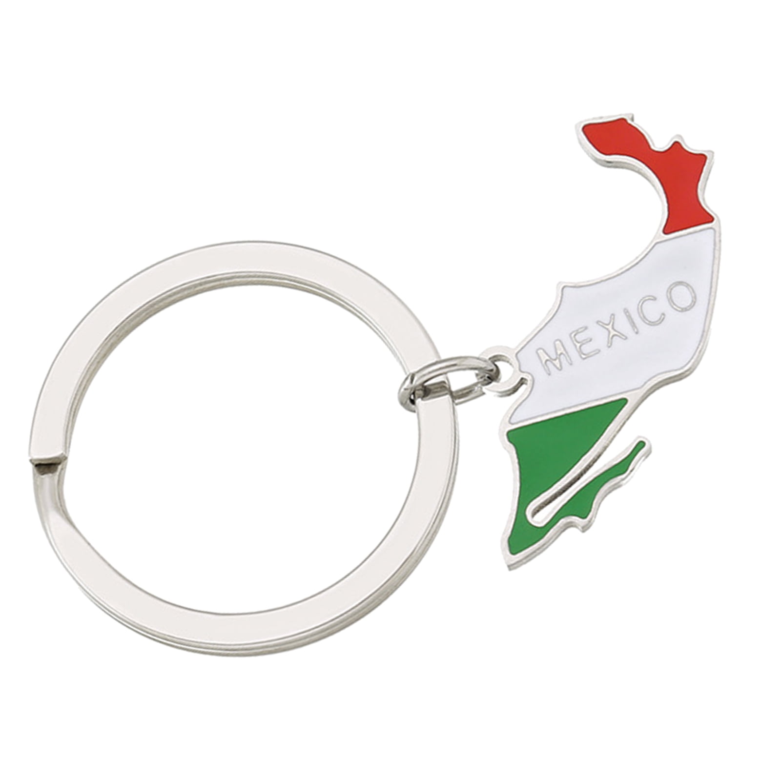Fashion Mexico Map Keychain Mexico Map Flag Charm Keychain Remembrances ...
