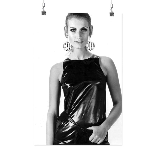 Fashion Model In Black Dress Poster - Image by Shutterstock - Walmart ...