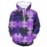 Fashion Multi Color Puzzle 3D Printed Hoodie For Men Long Sleeves Sring ...