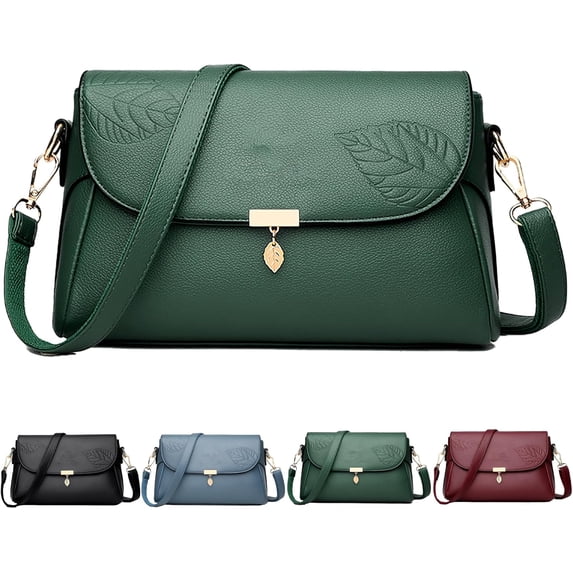 Fashion Multi-Layer Women's Leather Bag, PU Leather Handbag, Crossbody ...