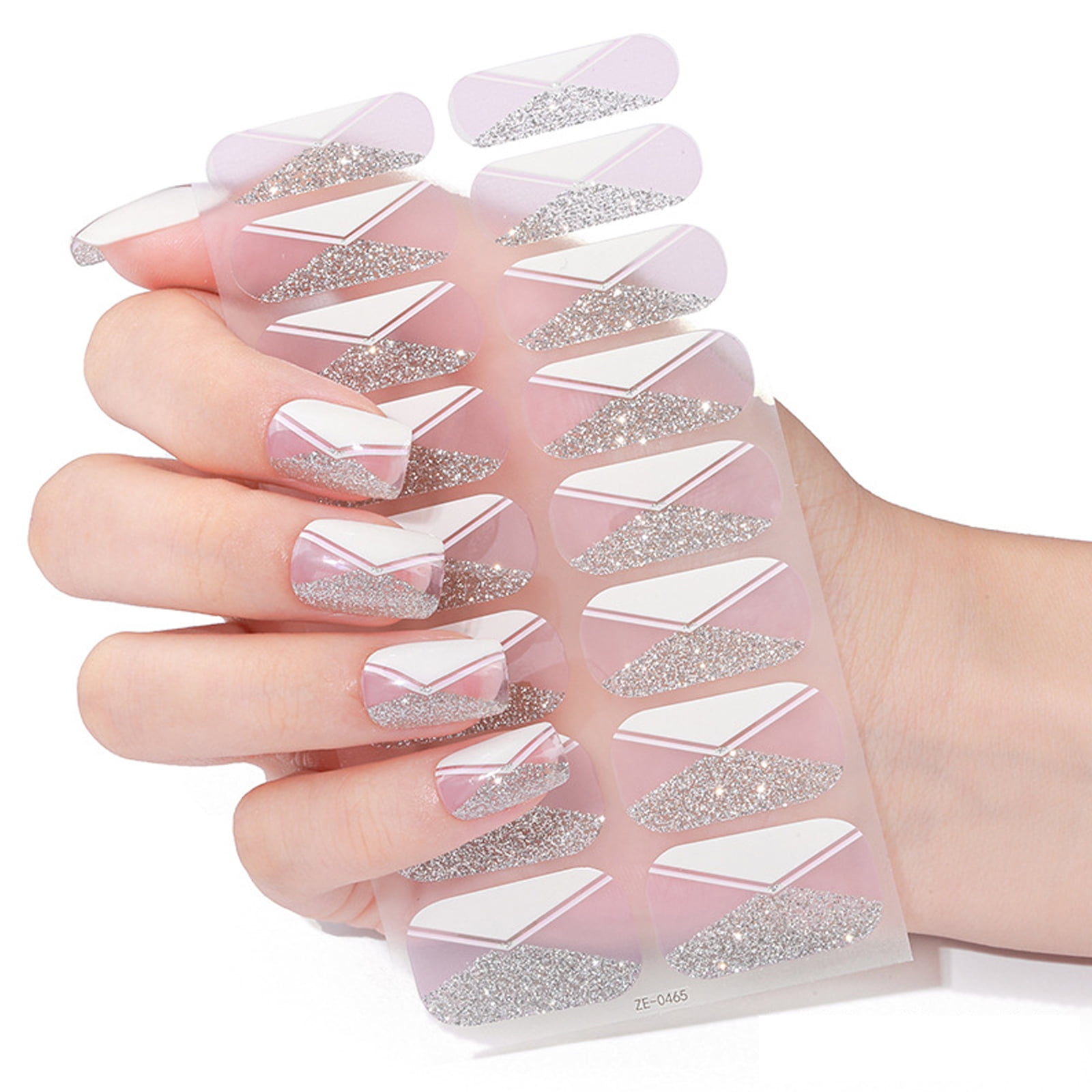 Fashion Nails Stickers Kits With SmudgeProof Coating 20PC Salon Quality ...
