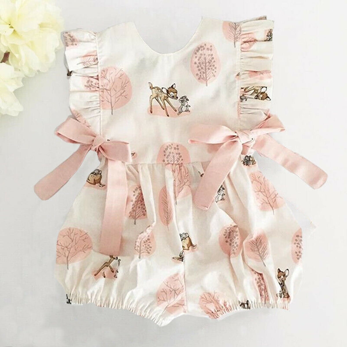 Fashion Newborn Baby Girl Deer Romper Bodysuit Jumpsuit Clothe Outfit ...