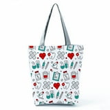 Fashion Nurse Pattern Shoulder Bags Medical Box Print Handbags for ...