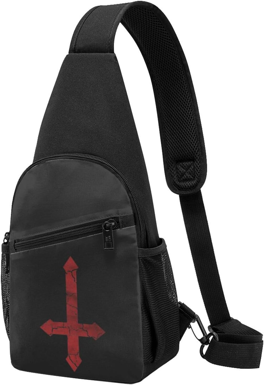 Fashion One-Shoulder Bag Demonic Inverted Cross Anti-Theft Crossbody ...