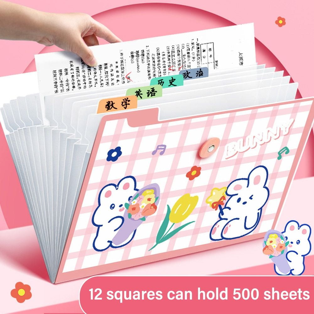 Fashion PP Envelope Folder 8/13 Pockets Portfolio Large Capacity A4 ...