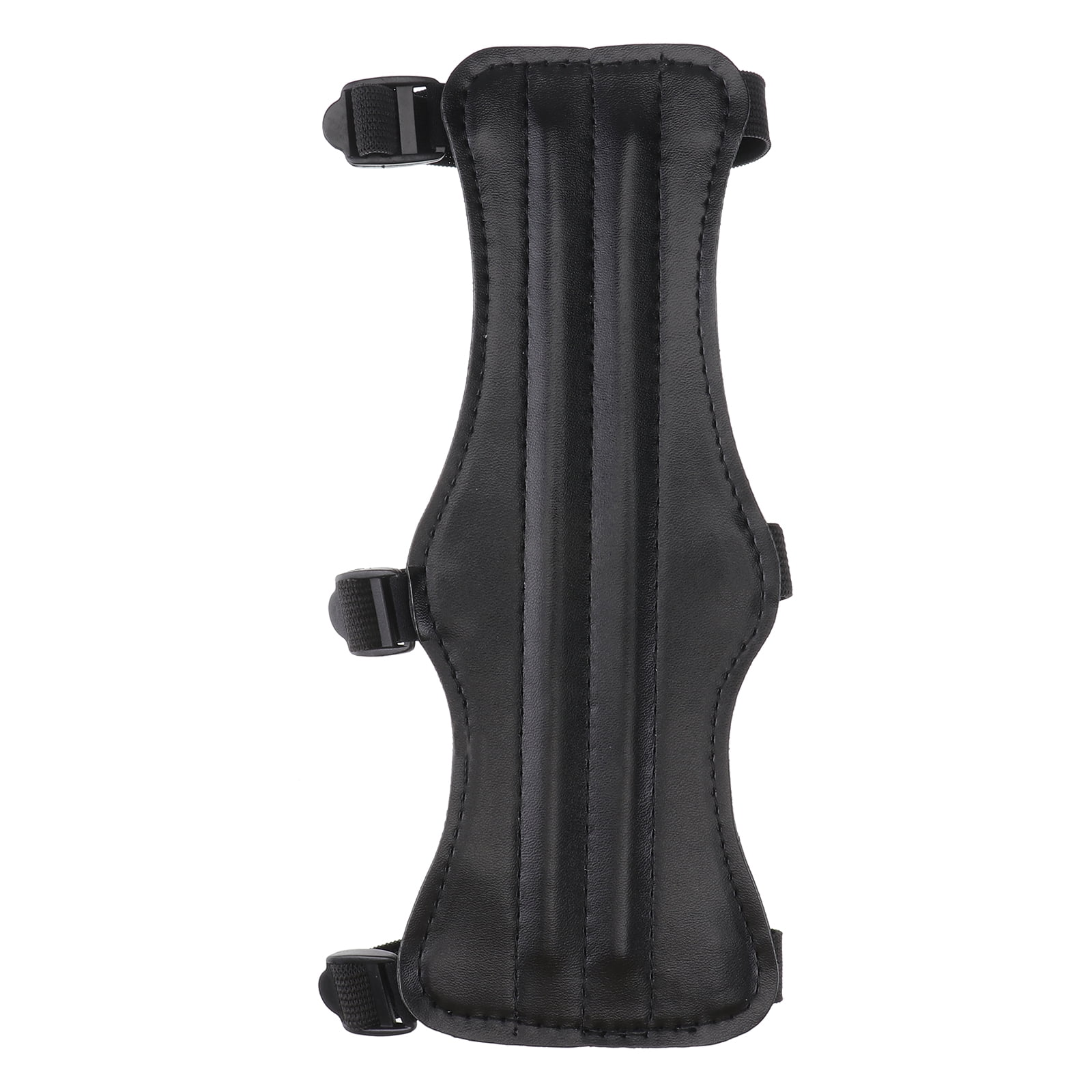 Fashion PU Leather Safe Strap Armband Adjustable Triple Buckle Strap ...