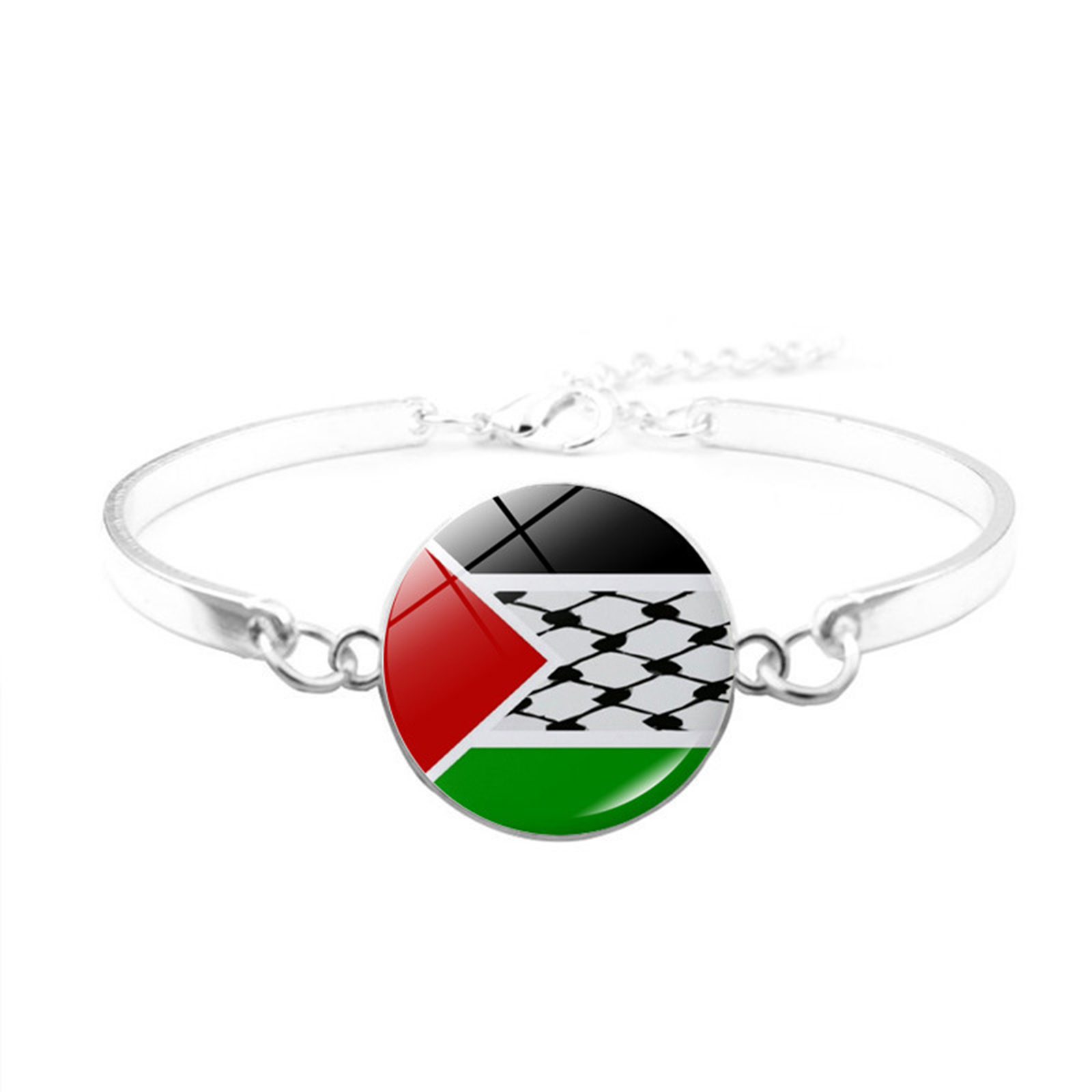 Fashion Palestine Flag for Men Women Multi-layer Woven Braided Leather ...