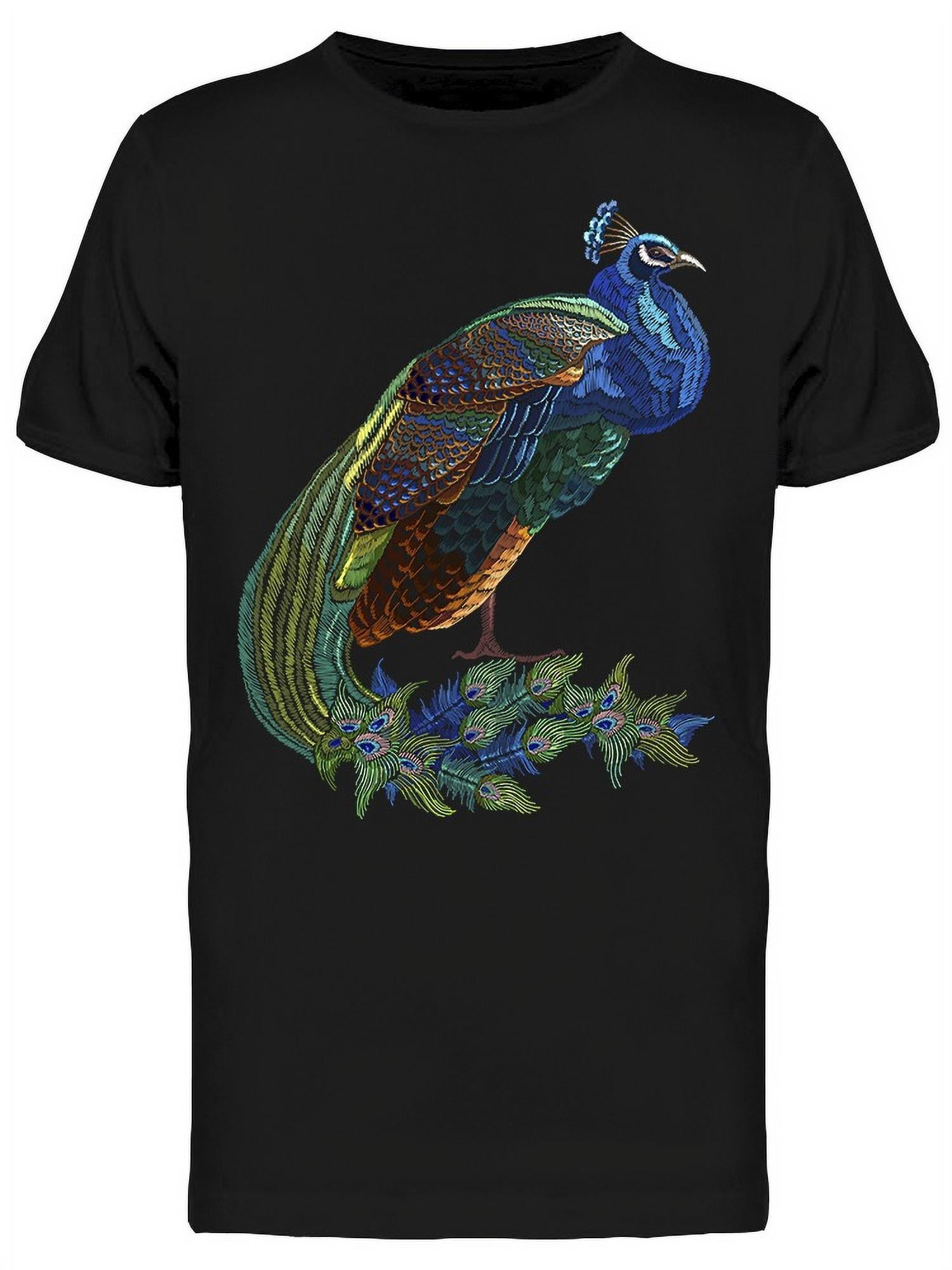 Fashion Peacock T-Shirt Men -Image by Shutterstock, Male Medium ...