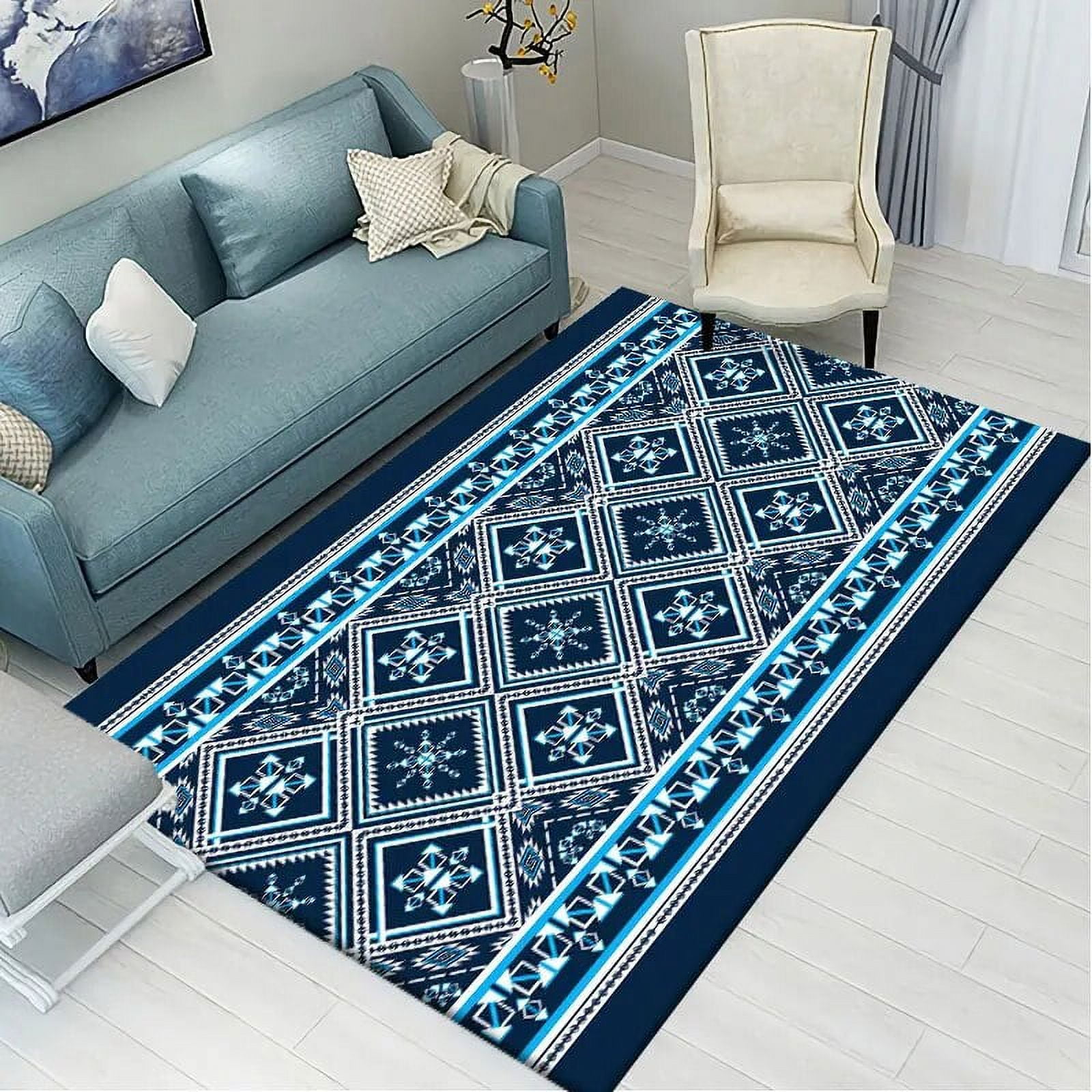 Fashion Persian Carpet Retro Geometry Design Living Room Bedroom Hall ...