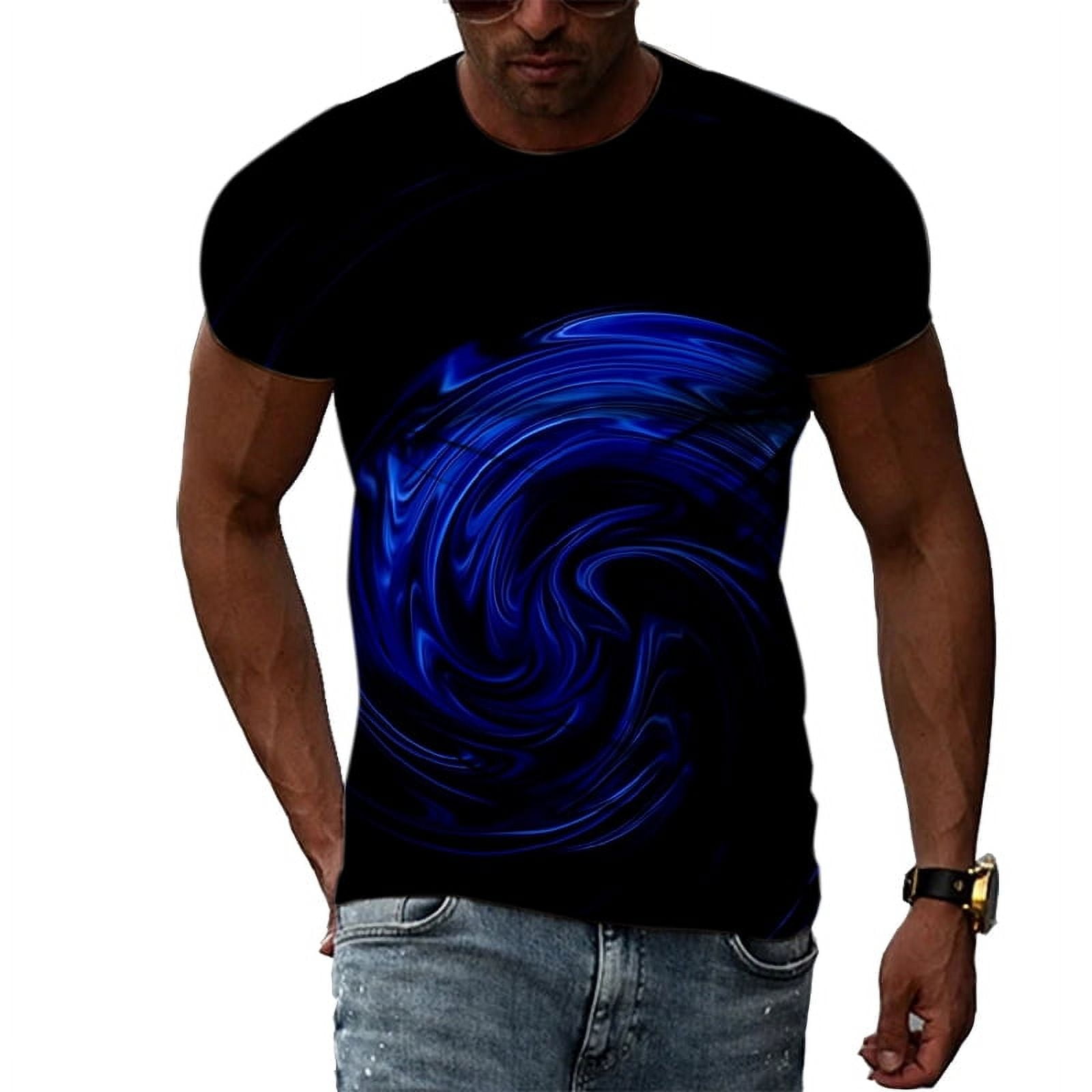 Fashion Personality Abstract Geometry graphic t shirts For Men Summer ...