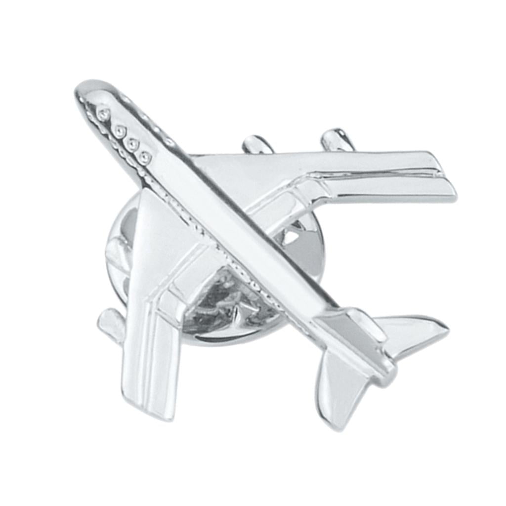 Fashion Plated Airplane Aircraft Plane Pin Brooch Jet Pin Badge ...
