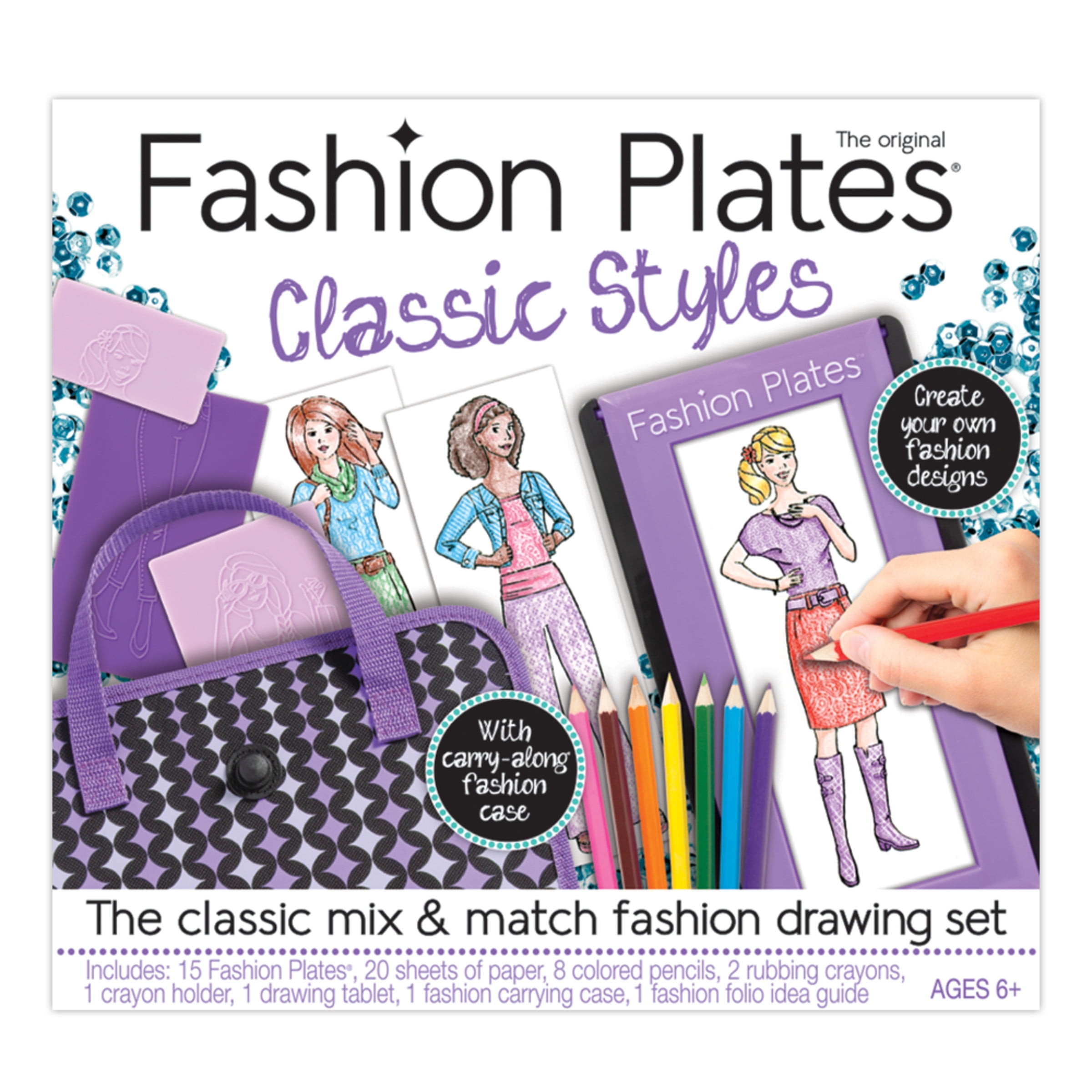 Kahootz Kids Designer Fashion Plates Classic Styles - Activity Kit ...