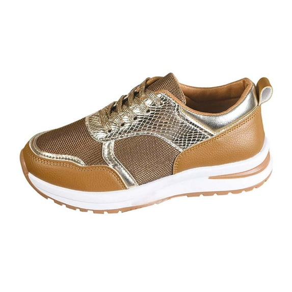 Fashion Platform Casual Lace Up Walking Shoes for Women with Unique ...