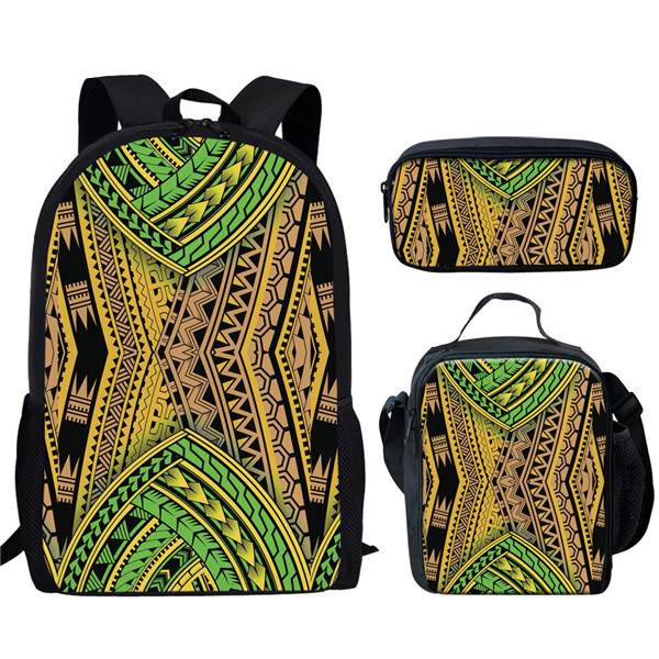 Fashion Polynesian Traditional Tribal Bags for Teenager Primary Student ...