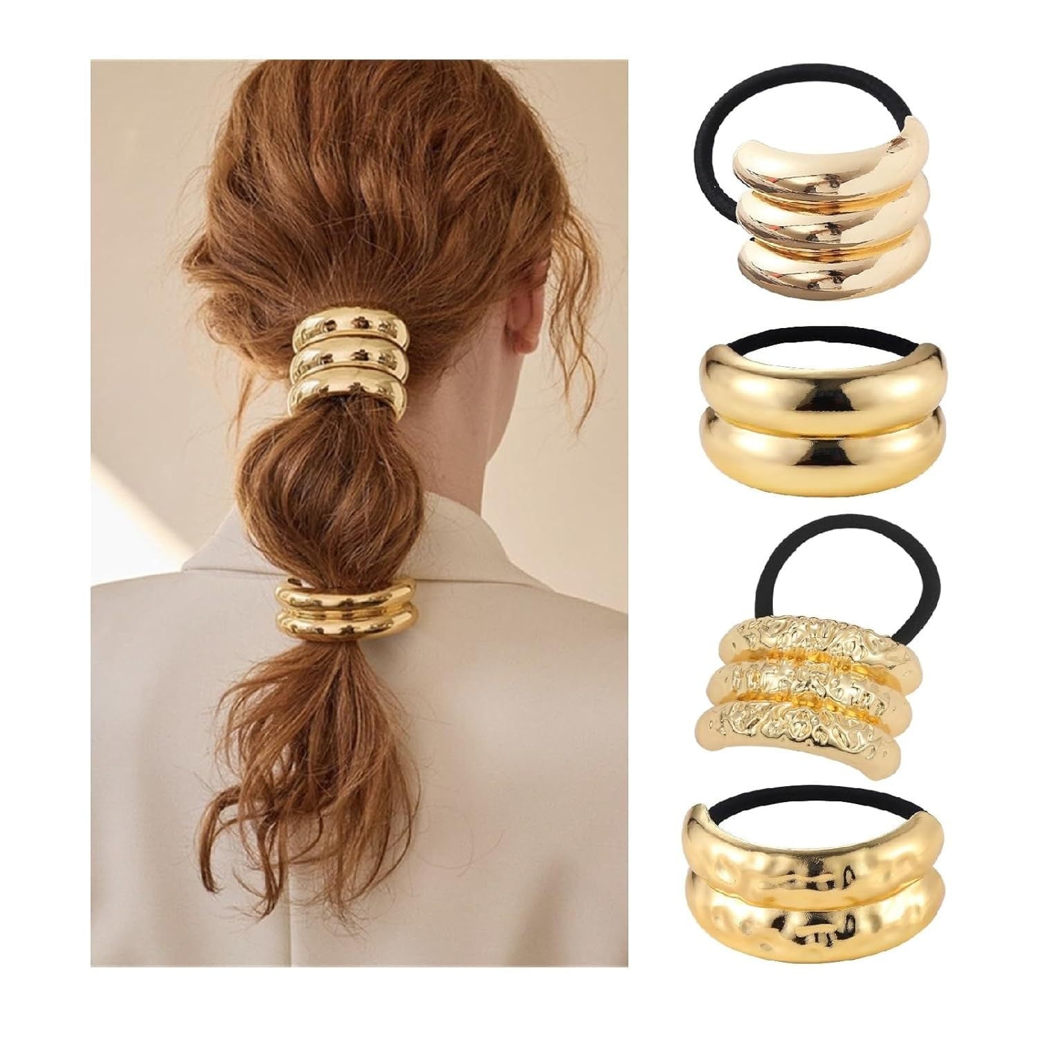 Fashion Pony Candy Color Hair Ties - Ponytail Holders - No Damage Hair ...