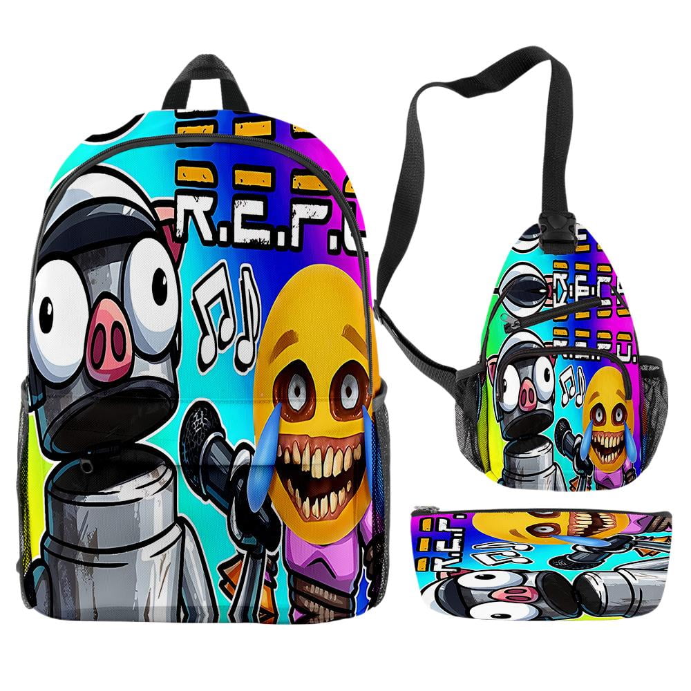 Fashion Print 3D New Horror Game Recycle Action R.E.P.O repo Backpack ...