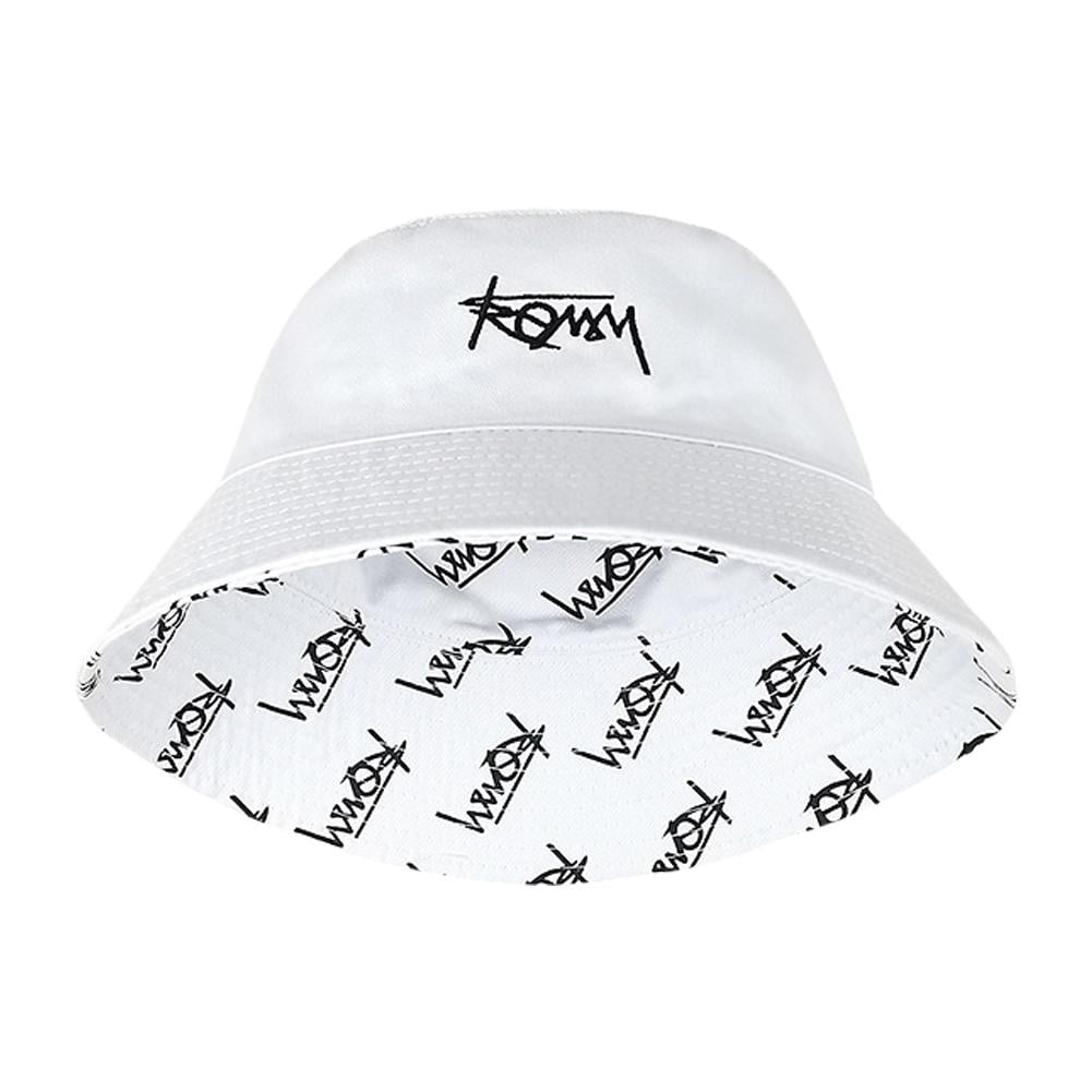 Fashion Print Wide Brim Bucket Hat Women Men Korean Embroidery Outdoo ...