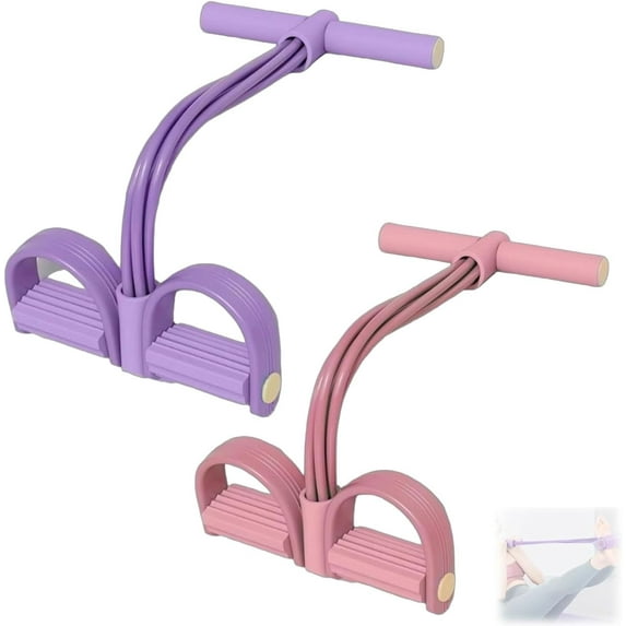 Fashion Puller Exercise, 21-Piece Resistance Band Set with 6 Tube Pedal ...