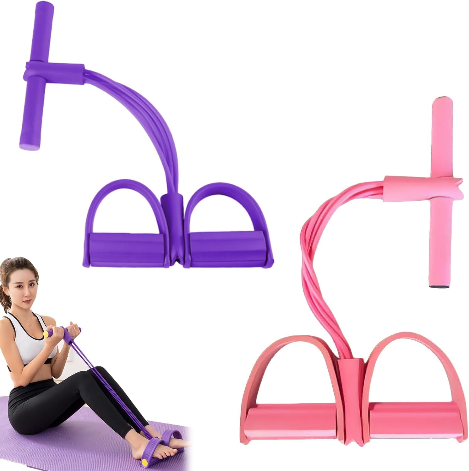 Fashion Puller Exercise, 8 Tube Pedal Resistance Device Detachable and ...