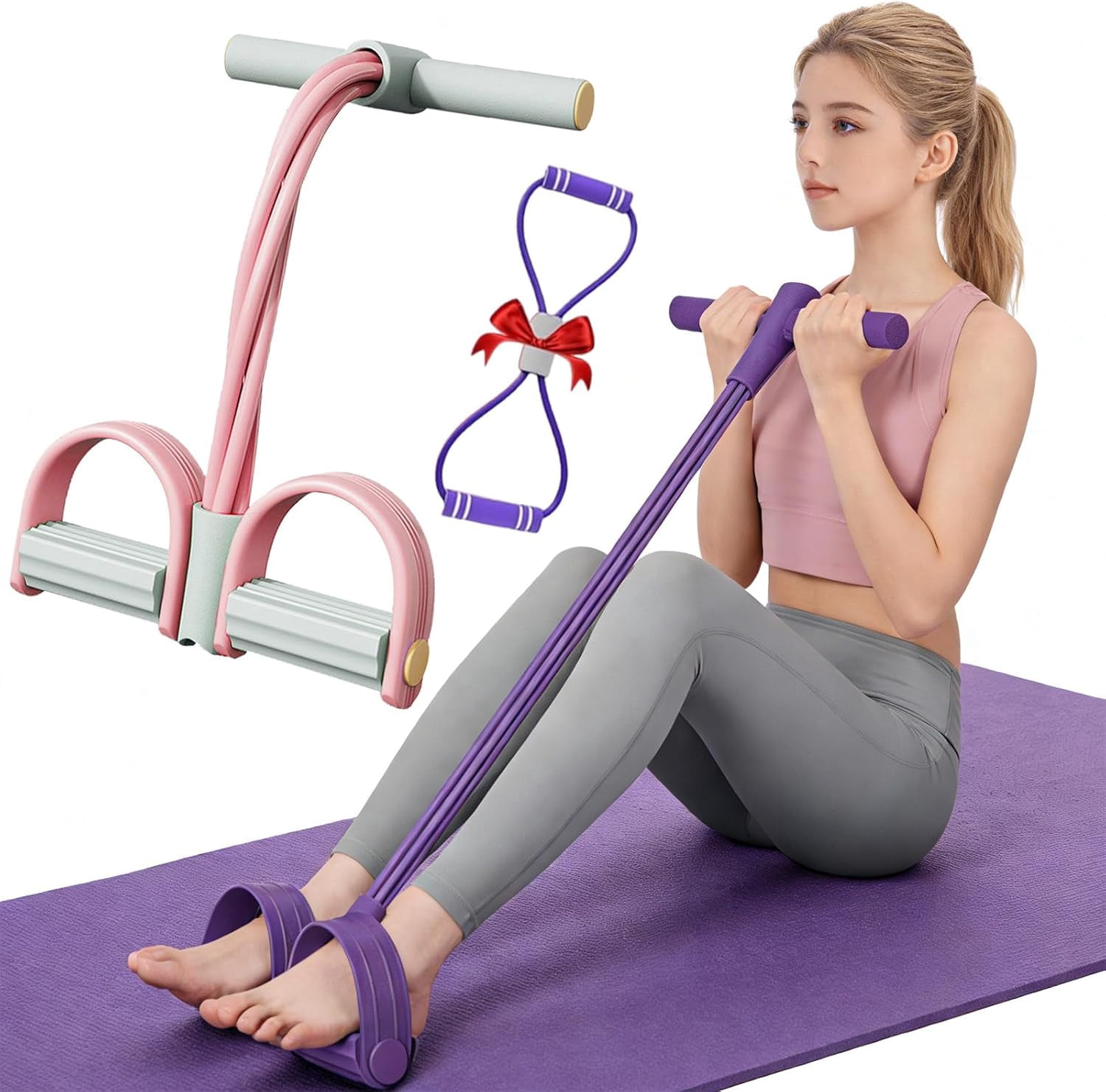 Fashion Puller Exercise, Upgrade 8-Tube Pedal Resistance Device ...