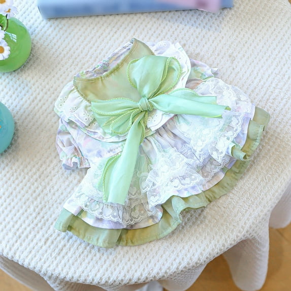 Fashion Puppy Dog Skirt Pet Dog Lace Cake Camisole Tutu Dress ...