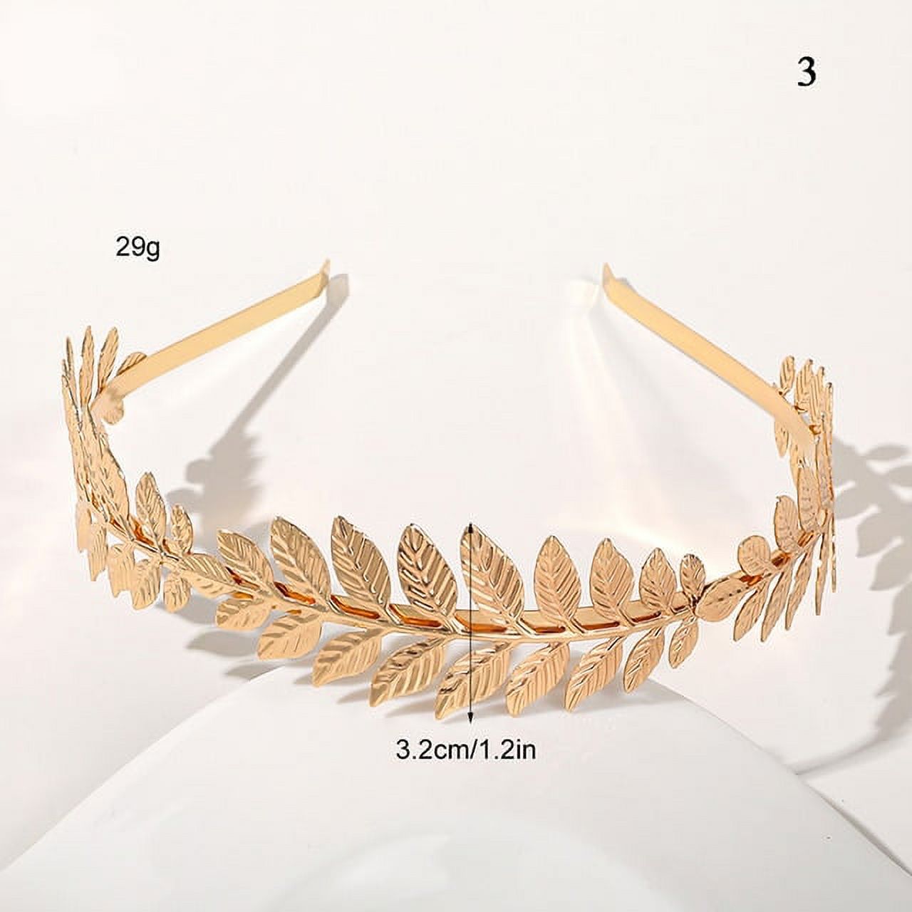 Fashion Retro Hair Bands For Women Wedding Metal Gold Leaf Butterfly ...