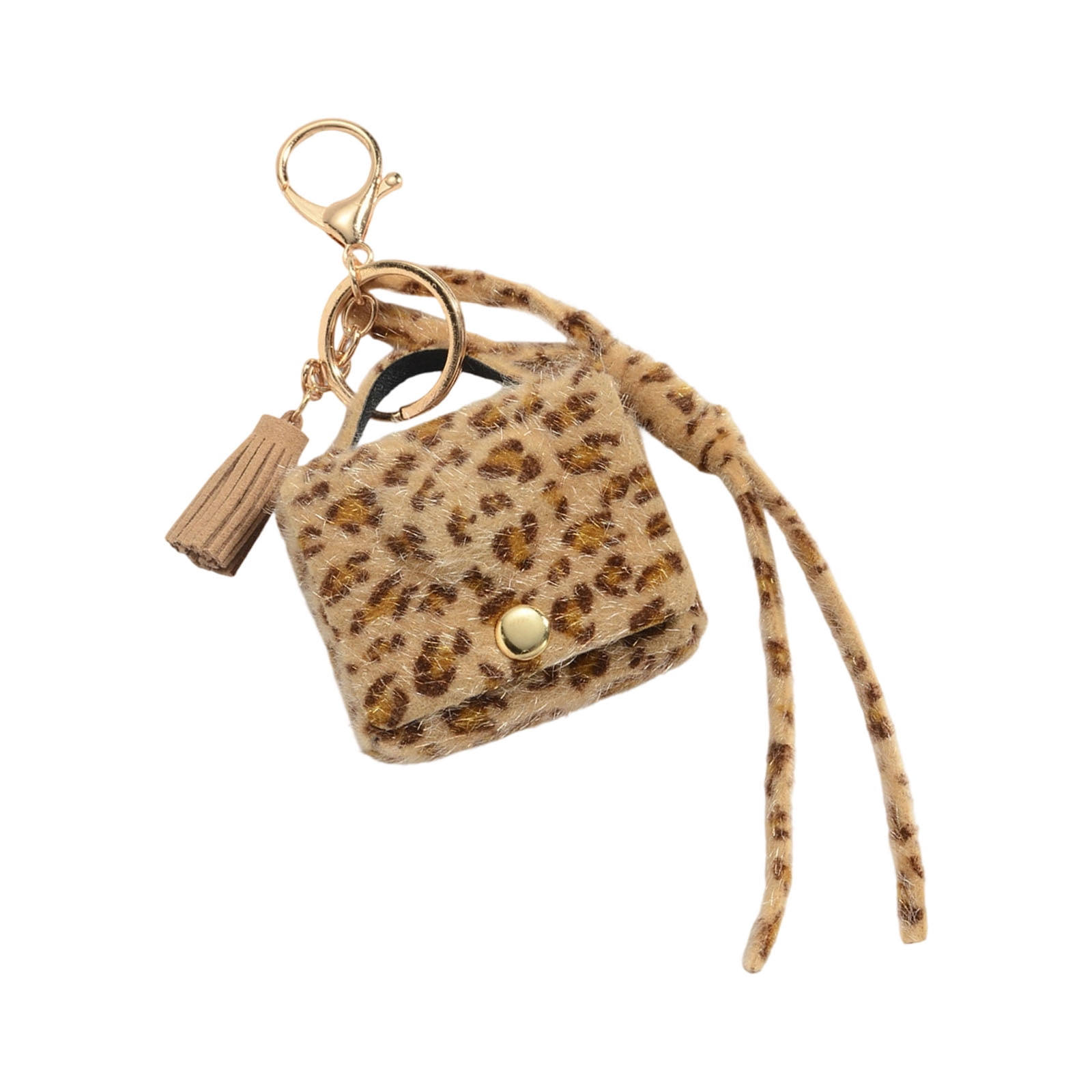 Fashion Retro Star Charm Keyring with Interchangeable Leopard Bowknot ...