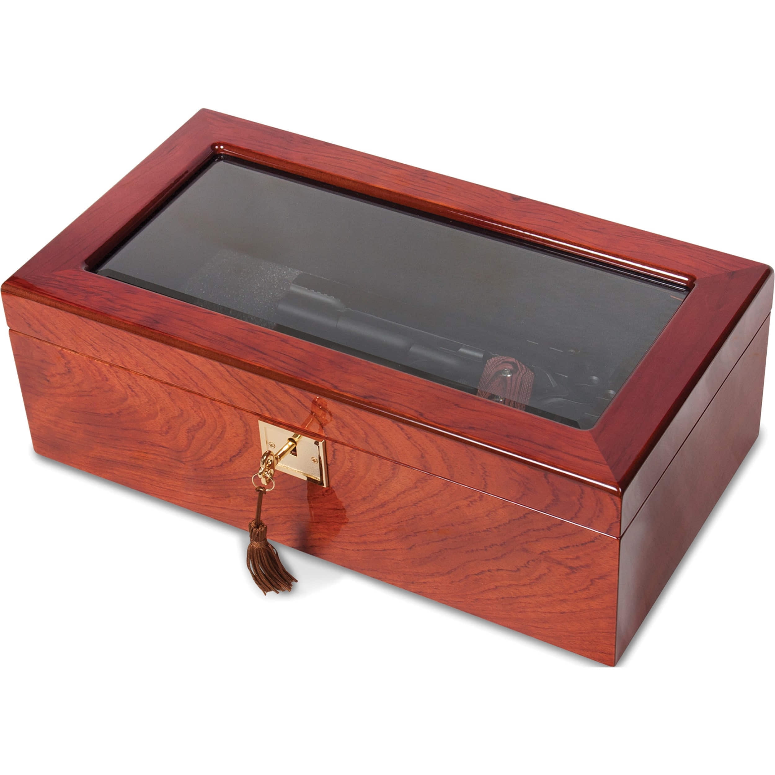 Fashion Rosewood Veneer High Gloss Finish Glass Window Multi Use ...