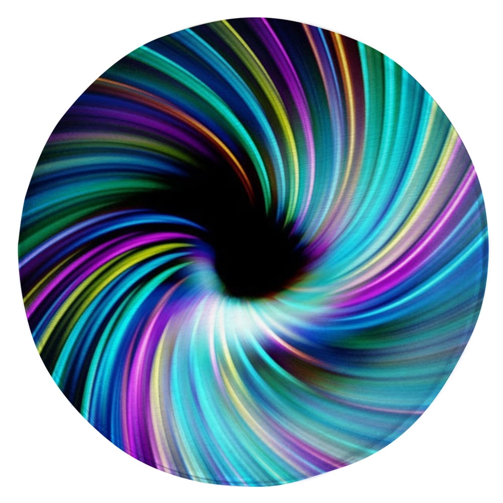 Fashion Round Carpet Visual Art Graphics 3D Printing Area Rug Living ...