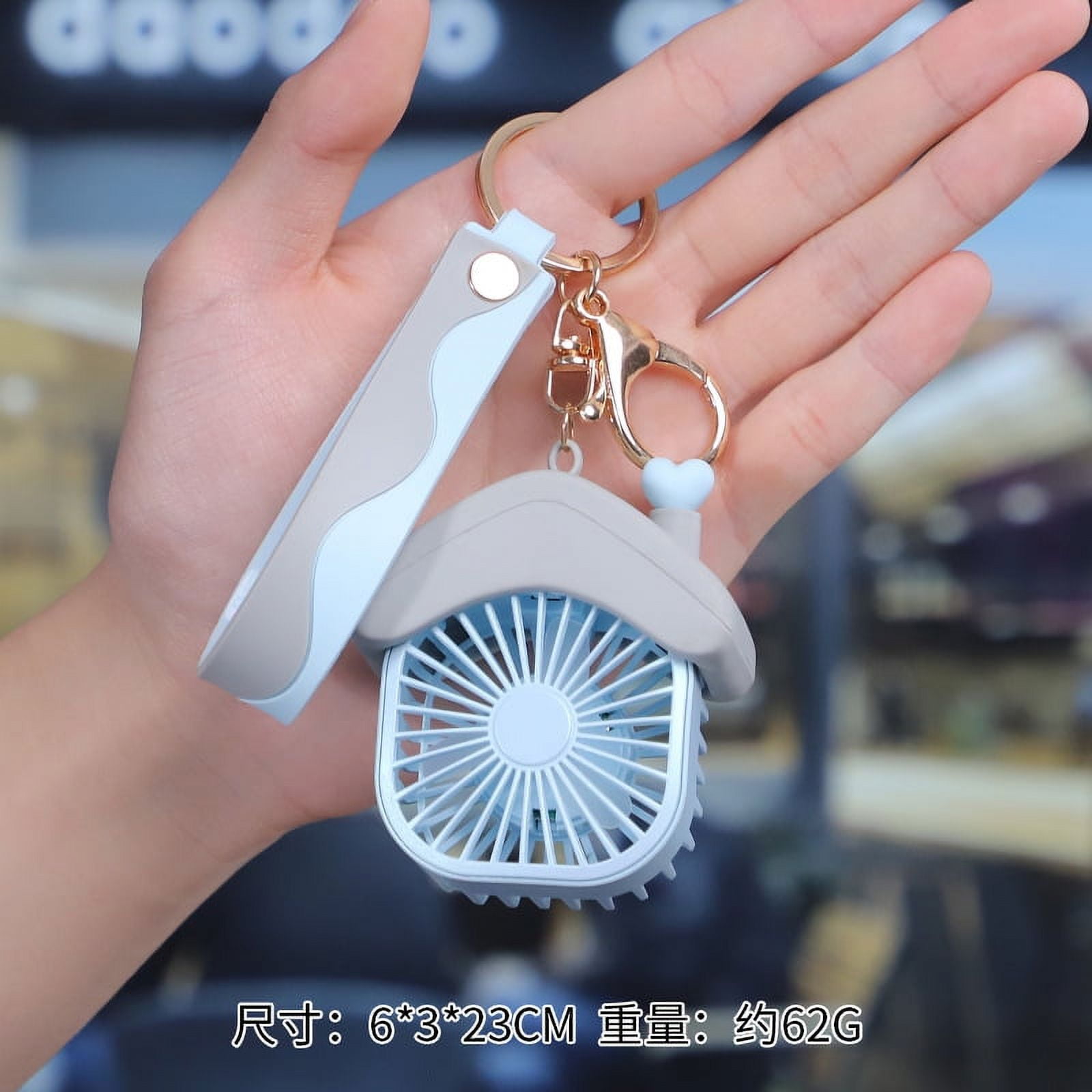 Fashion Sanrio Keychain Fan Kuromi Pendant Electric Small Fan Keychain ...