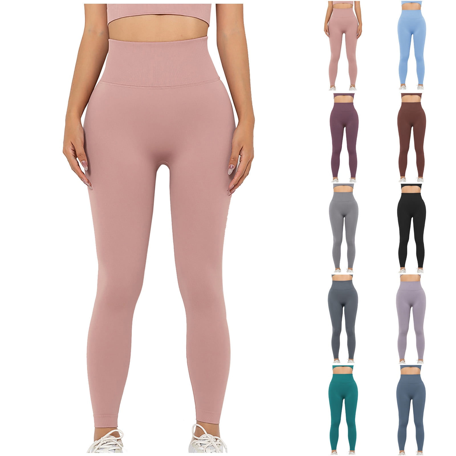 Fashion Savings!Tejiojio Womens Workout Bottoms Clearance Solid Span ...