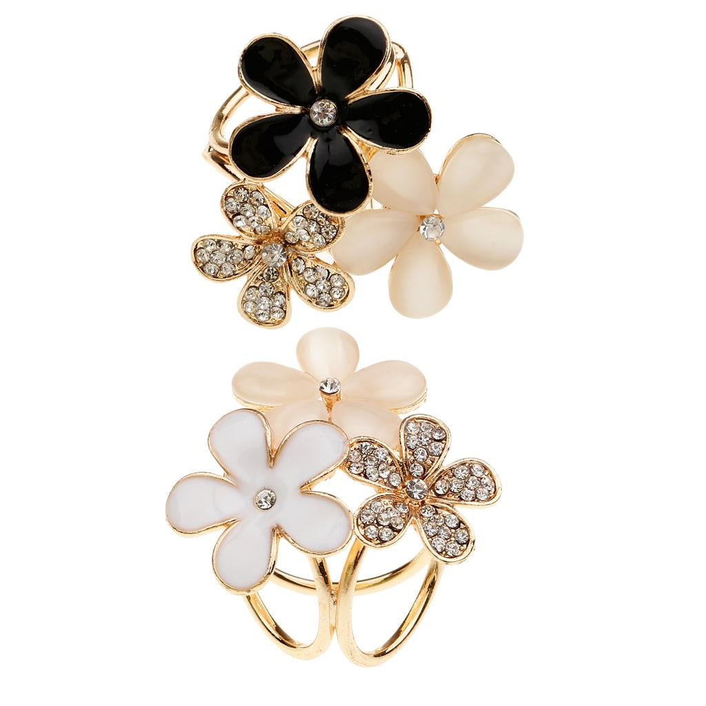 Fashion Scarf Buckle Triple Slide Jewelry Silk Scarf Clasp Clips ...