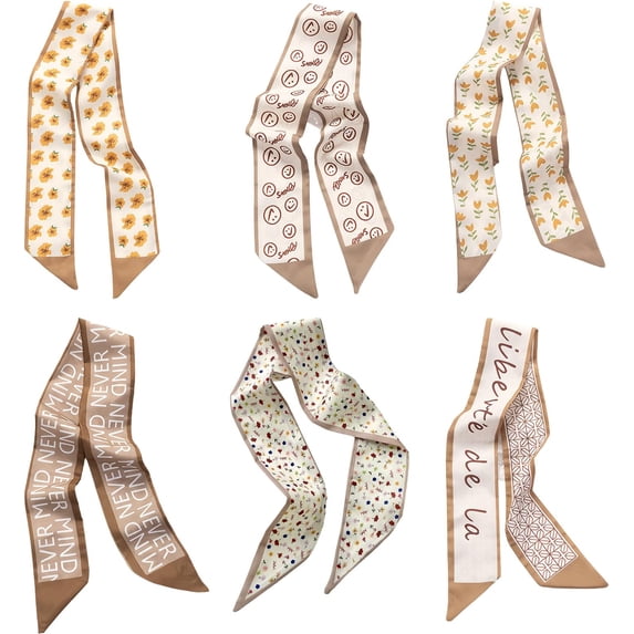Fashion Scarves for Women, Multifunctional Boho Scarves Headbands Satin ...