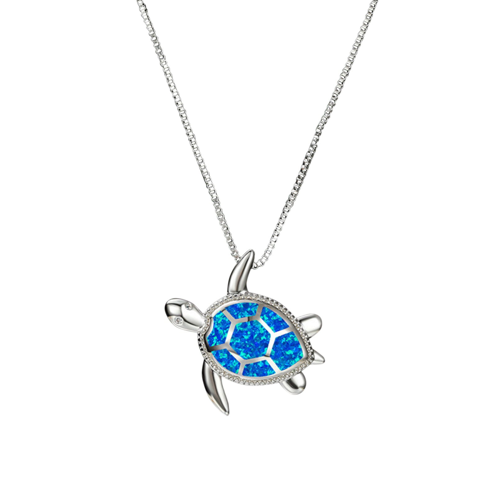 Fashion Sea Turtle Necklace Diamond Necklace Woman Beating Dazzling ...