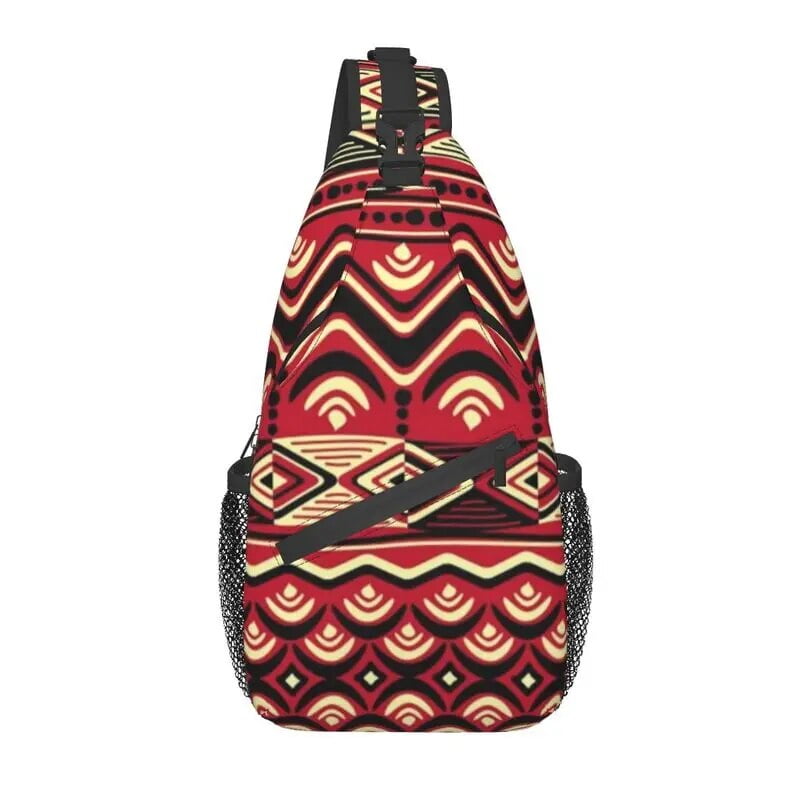 African Kitenge Ankara Print Sling Chest Crossbody Bag Men Cool Africa ...