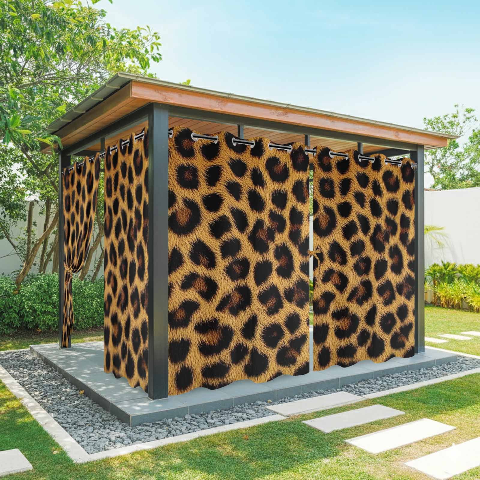 Fashion Sexy Animal Outdoor Curtains for Patio Waterproof, Vintage ...