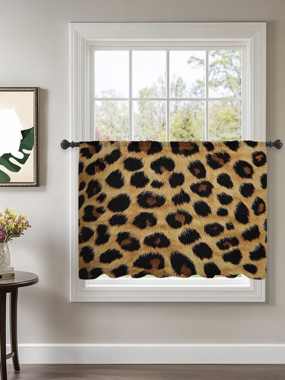 Fashion Sexy Animal Sheer Curtains 54 Inch Long 1 Panel Retro Brown ...