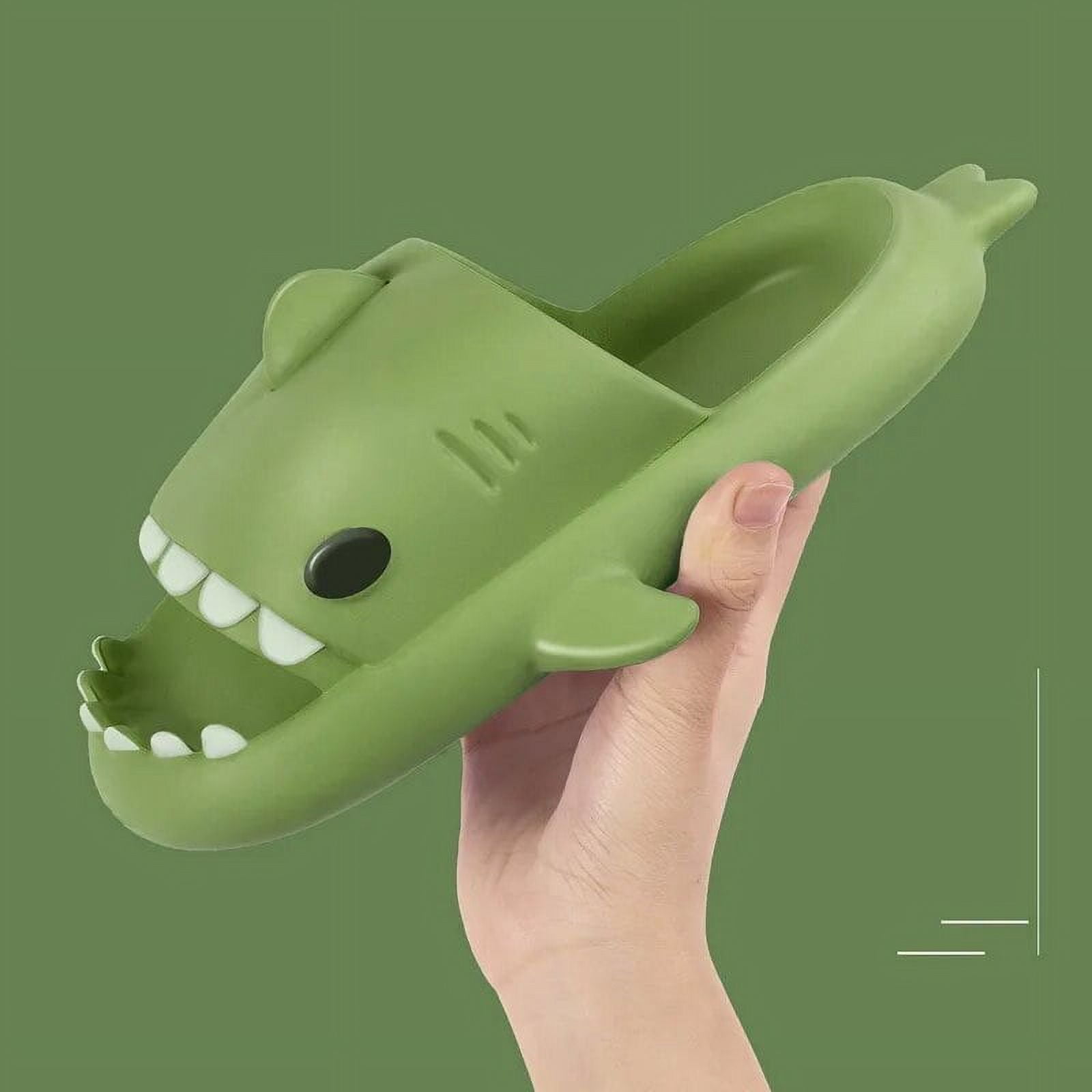 Fashion Shark Slippers 3cm Platform Women Men Indoor Bathroom Shark ...