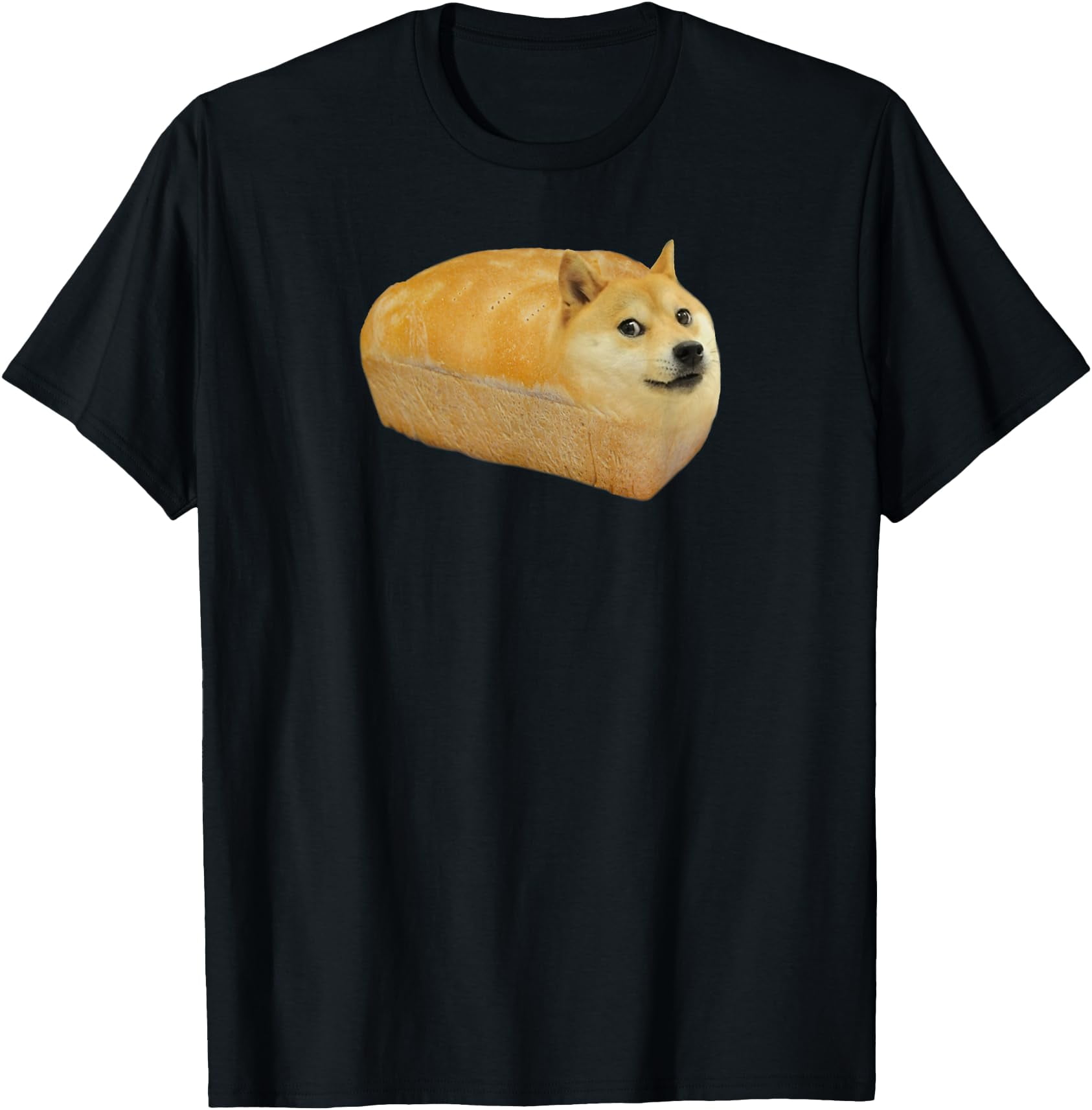 Fashion Shiba Inu Doge Bread Meme Dog T-Shirt,Military Green color,size ...