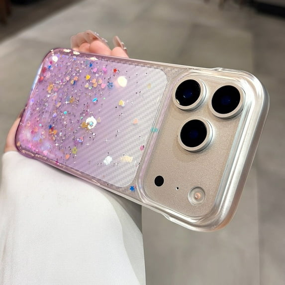 Fashion Shining Sequins Foil Frameless Case For iPhone 17 Pro Max Air ...