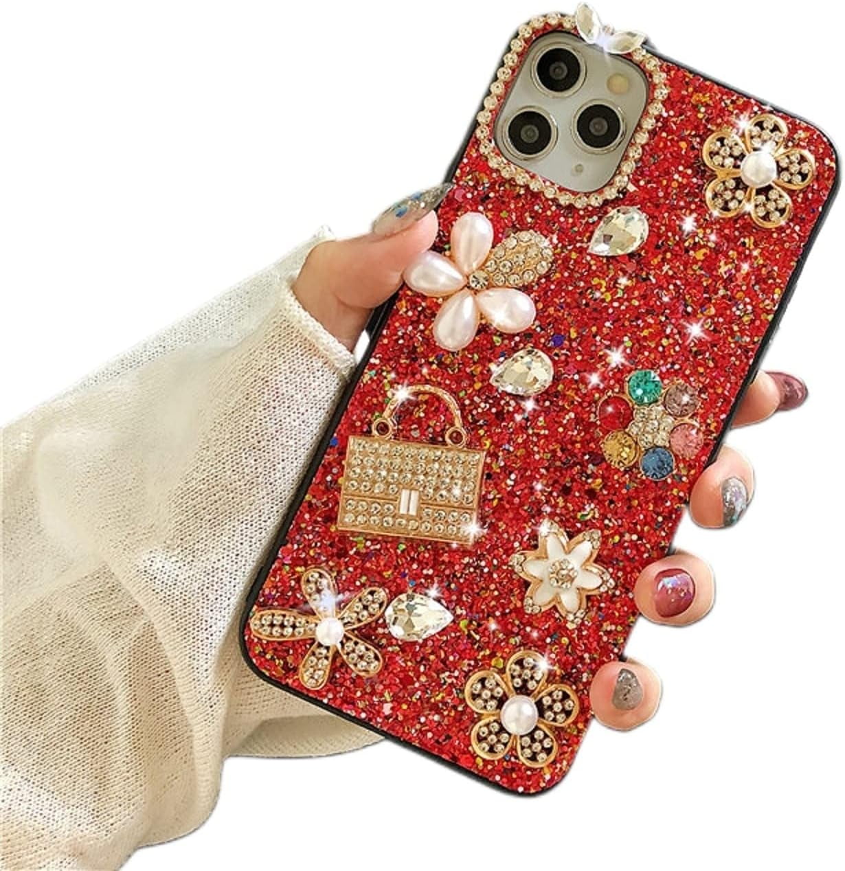 Fashion Shiny Diamond Encrusted Phone case Thin and Light Shockproof ...
