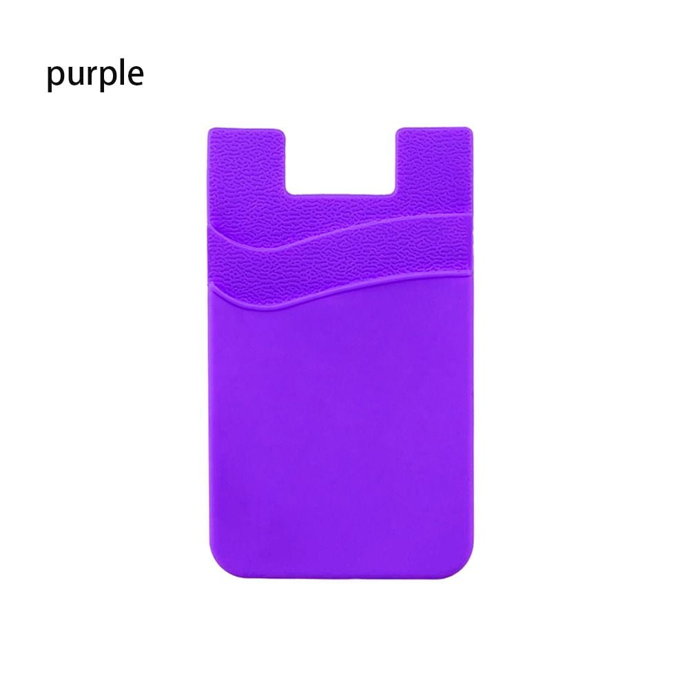 Fashion Silicone Universal Adhesive Pocket Sticker Wallet Case Credit ...
