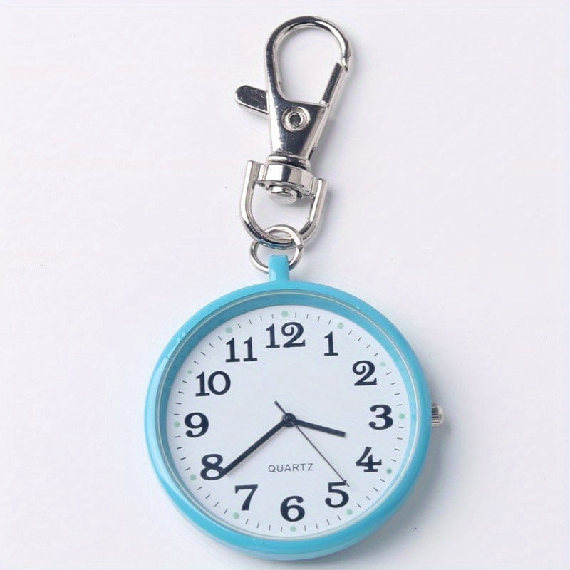 Fashion Simple Quartz Pocket Watch Backpack Belt Clip Hanging Clock ...