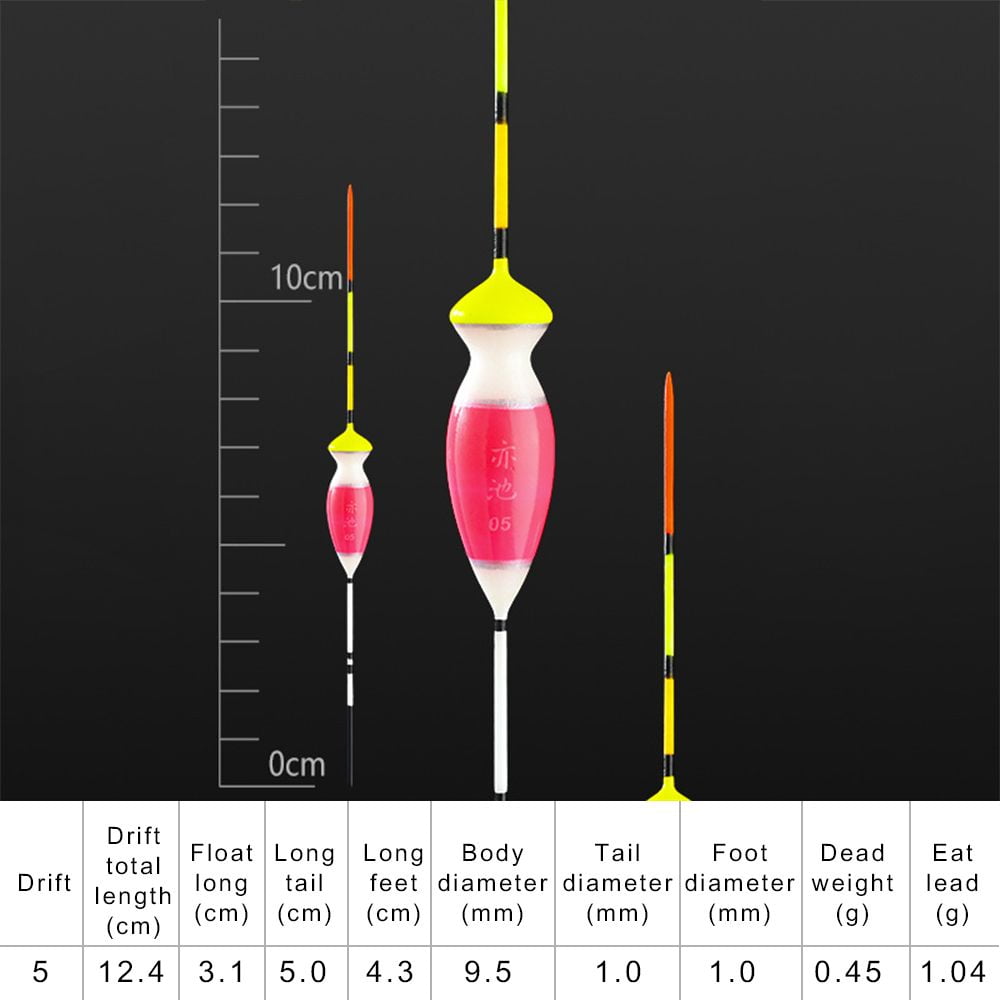Fashion Slip Drift Tube Fluctuate Ice Fishing Lure Float Light Stick ...