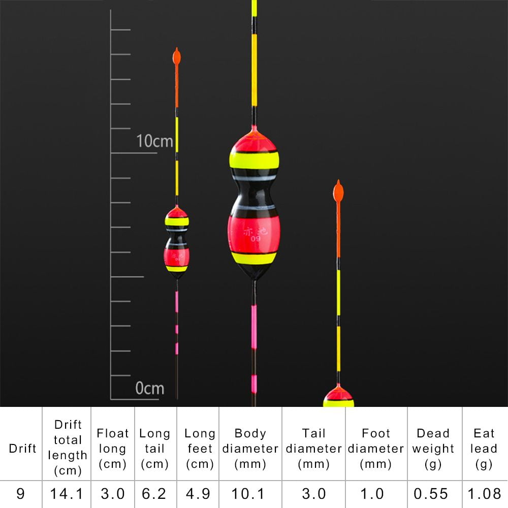 Fashion Slip Drift Tube Fluctuate Ice Fishing Lure Float Light Stick ...