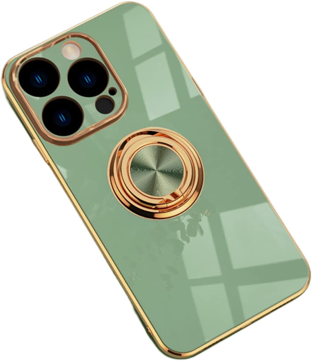 Fashion Smooth Slim TPU Phone case with Ring Holder for iPhone 14 13 12 ...