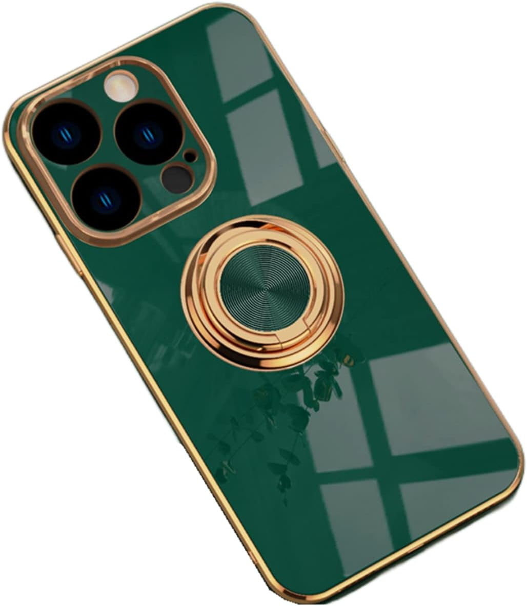 Fashion Smooth Slim TPU Phone case with Ring Holder for iPhone 14 13 12 ...